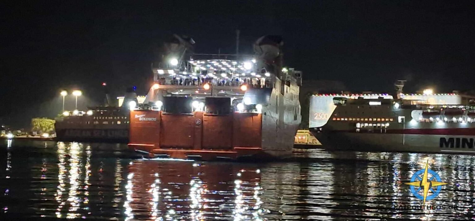 ΚΑΤΑΜΕΣΤΟ ΚΑΤΕΦΘΑΣΕ ΤΟ ΔΙΟΝΥΣΙΟΣ ΣΟΛΩΜΟΣ ΣΤΟ ΛΙΜΑΝΙ ΤΟΥ ΠΕΙΡΑΙΑ ...